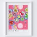 Greek Meze Table Scene Art Print - Watercolour Pastel Poster - Kitchen ...