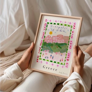 Acropolis Poster - Iconic Athens Scene Art Print - Historic Greek ...