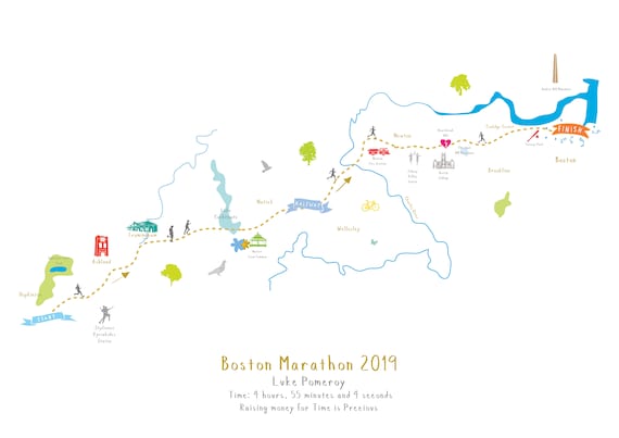 Boston Marathon Map