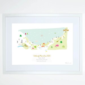 Edinburgh Marathon Route Map Art Print (personalisation Included) - Etsy