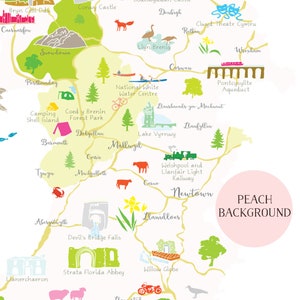 Map of Wales Art Print - Etsy