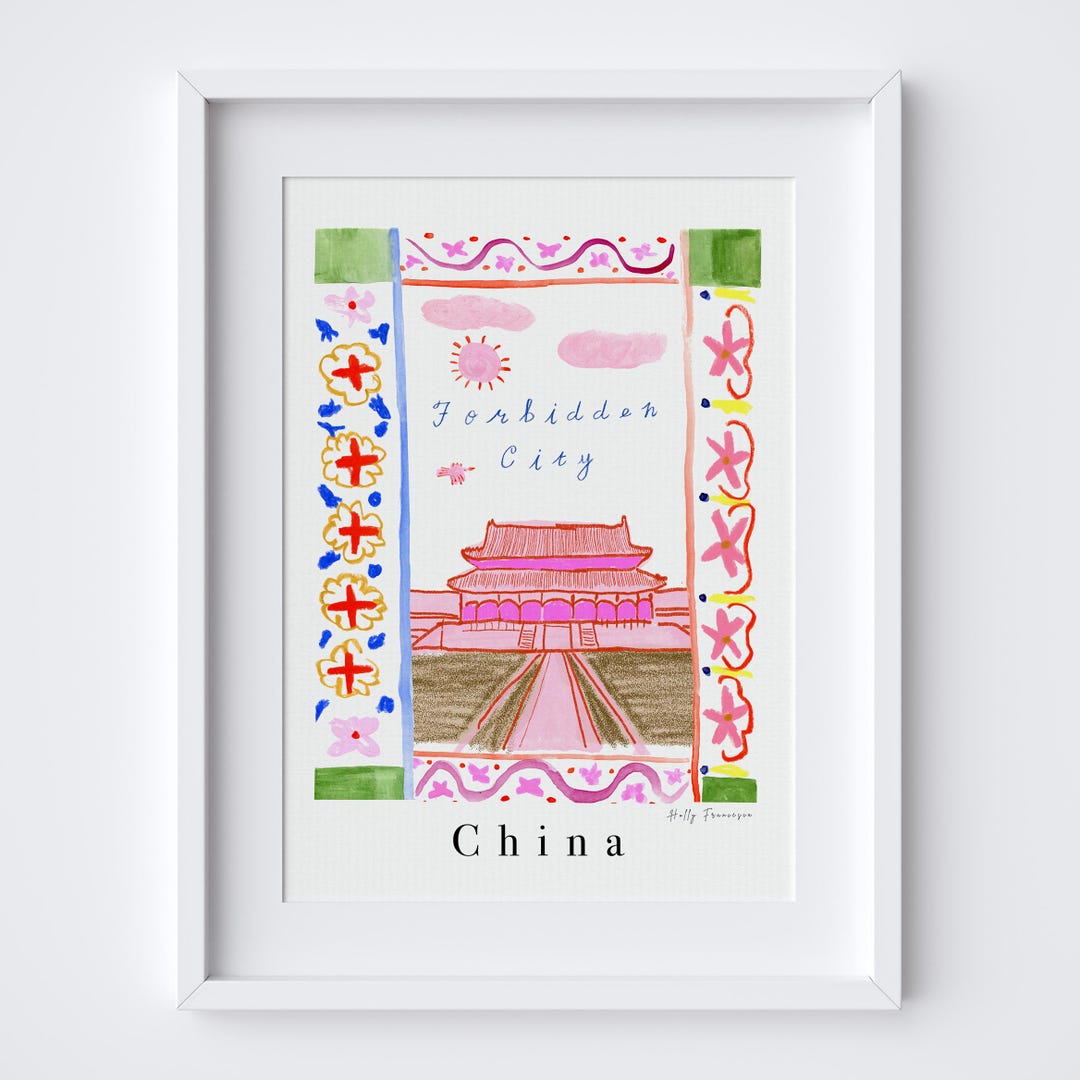 Forbidden City China Poster - Iconic Beijing Landmark Art Print ...