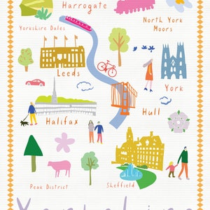 Yorkshire Drawings Art Print - Illustrations of York Leeds Sheffield ...