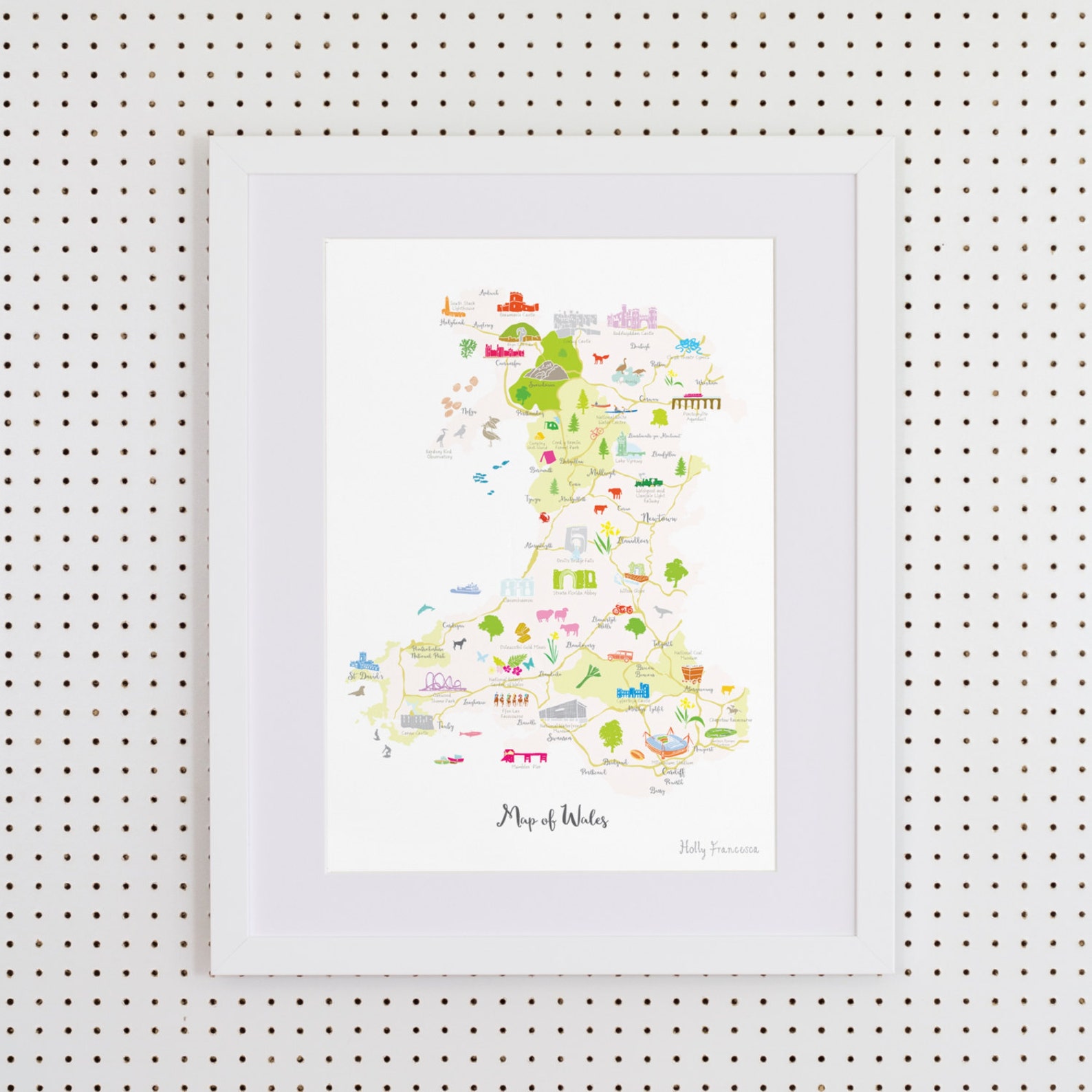 Map of Wales Art Print | Etsy