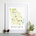 Map of Georgia State Art Print - Etsy