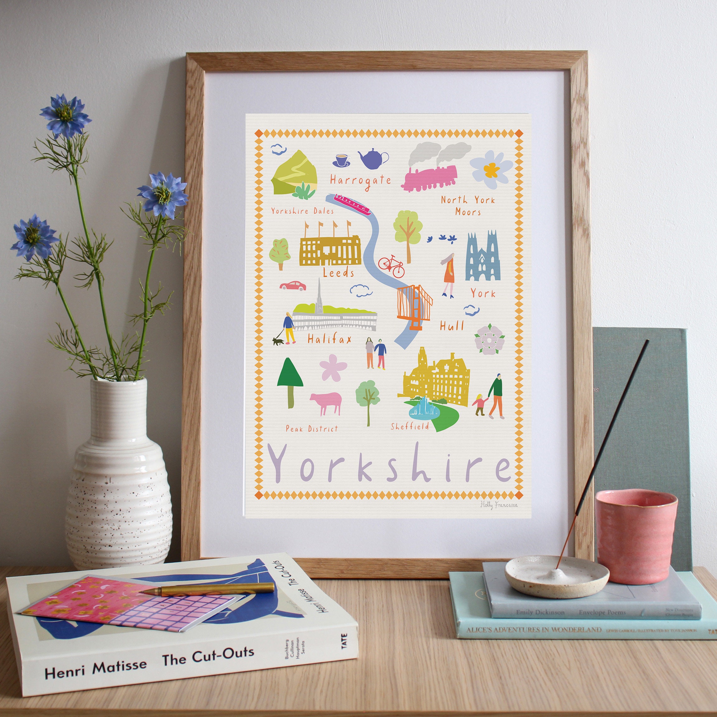 Yorkshire Drawings Art Print - Illustrations of York Leeds Sheffield ...