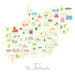 Map of the Midlands Art Print - Etsy