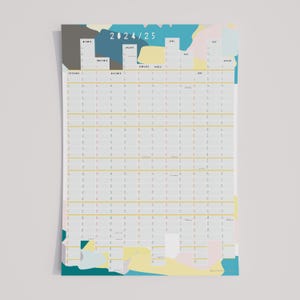 Printable PDF 2024/25 Academic Year Wall Planner Instant Digital ...