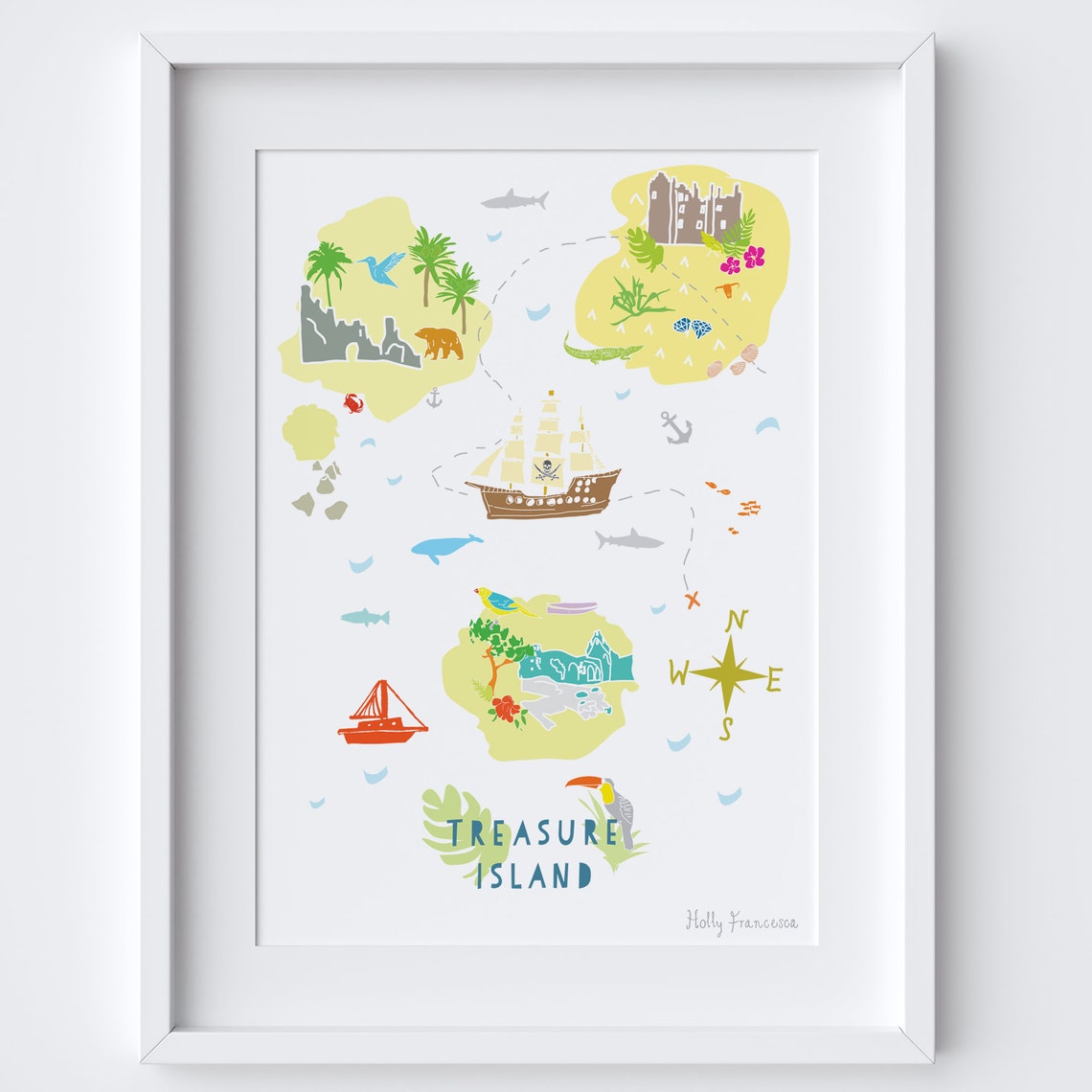 Treasure Map Art Print - Etsy