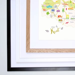 Map of Kent Art Print - Etsy UK