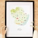 Map of Angus Art Print - Etsy