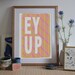 Yorkshire 'ey Up' Sayings Art Print - Etsy