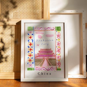 Forbidden City China Poster - Iconic Beijing Landmark Art Print ...