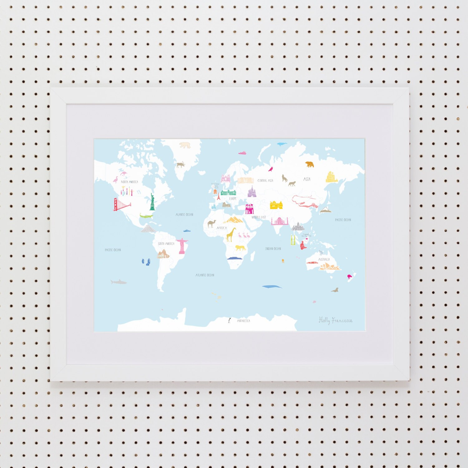 Add Icons to Any Holly Francesca Map Art Print - Etsy