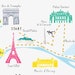Paris Marathon Route Map Art Print (personalisation Included) - Etsy