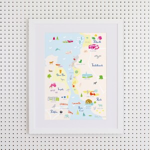 Padstow, Rock & Polzeath (cornwall) Map Art Print - Etsy