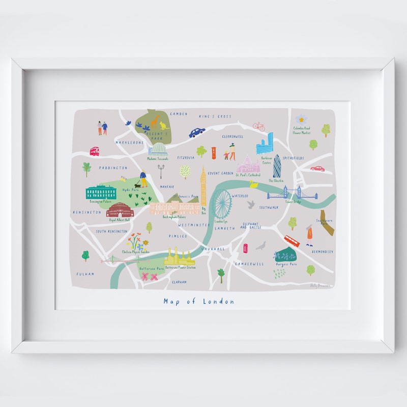 London Map Print - Etsy