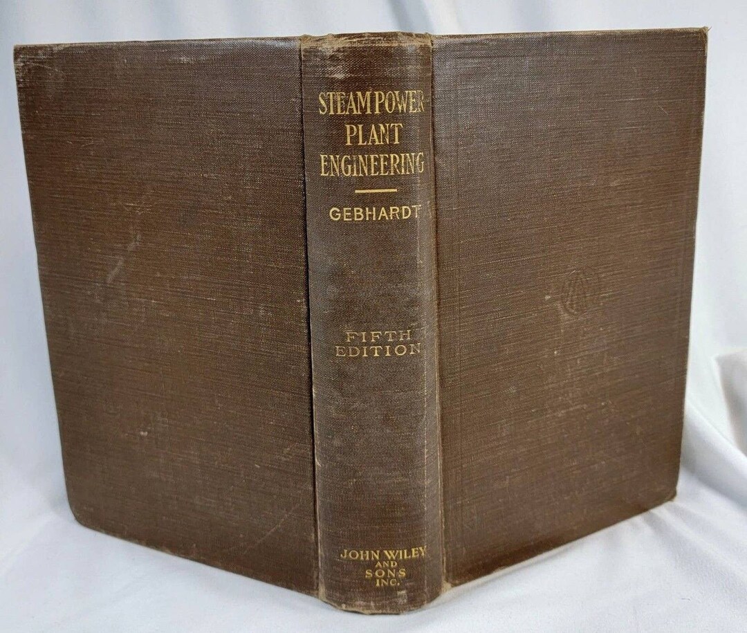 Steam Power Plant Engineering George F Gebhardt 5th Edition HC - Etsy