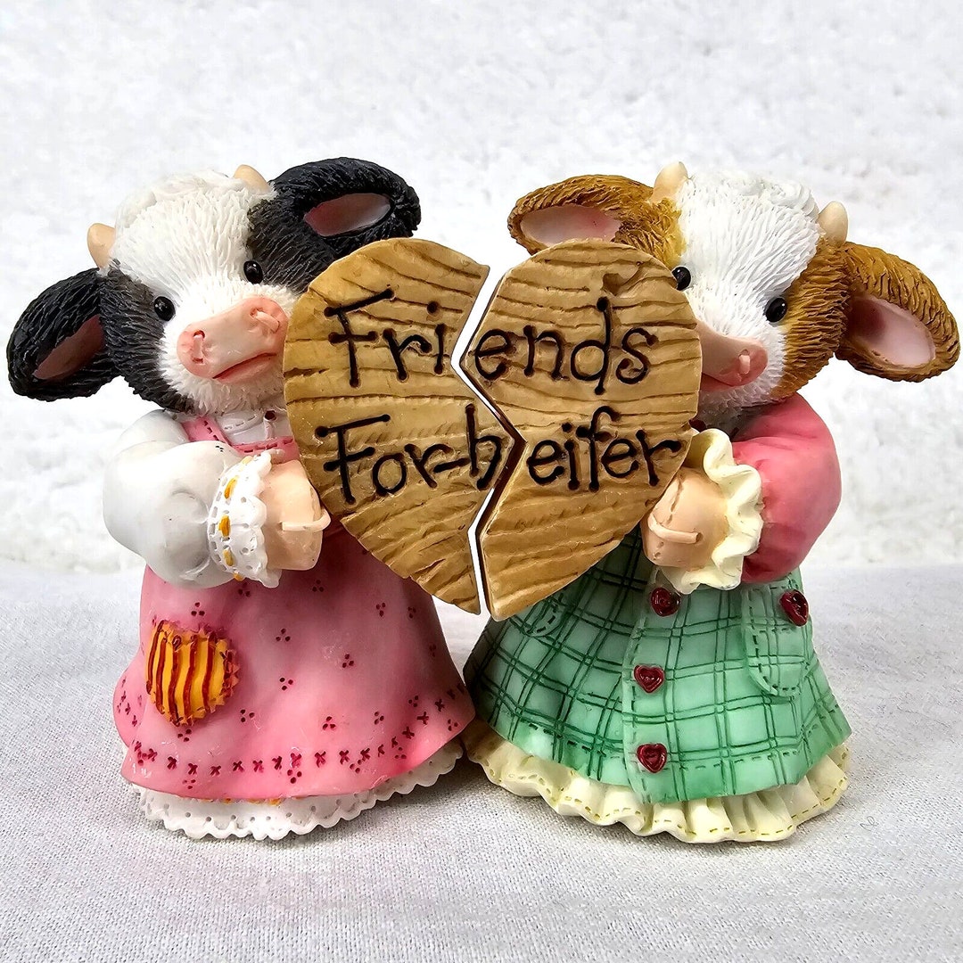 Marys Moo Moos Set of 2 Cow Figures Friends Forheifer 319422 Enesco ...
