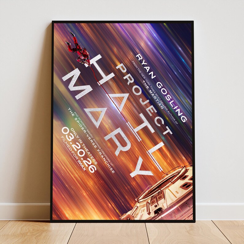 Project Hail Mary Poster | Sci-fi Wall Art | Movie Print - Etsy UK