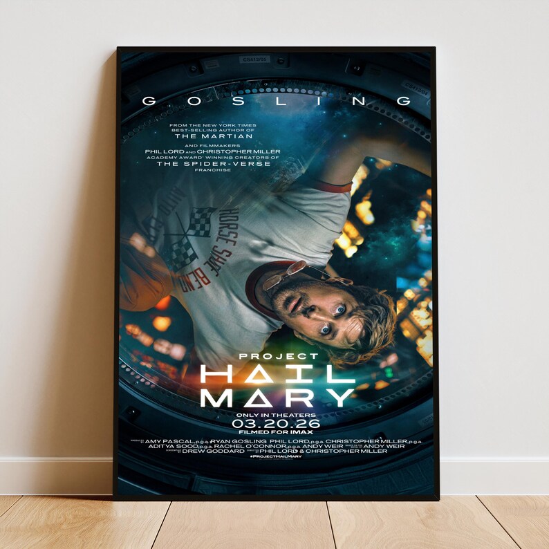 Project Hail Mary Poster | Sci-fi Wall Art | Movie Print - Etsy UK