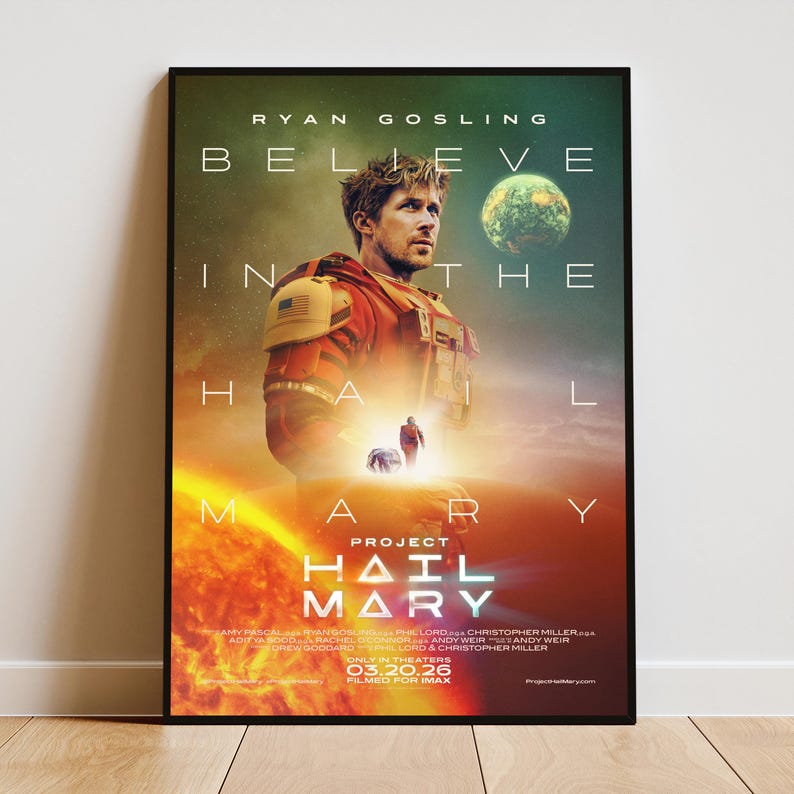 Project Hail Mary Poster | Sci-fi Wall Art | Movie Print - Etsy UK