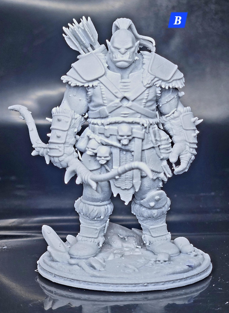 Orc and Goblin Warband Miniatures - Unpainted Fantasy RPG Tabletop ...