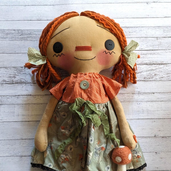 Primitive Autumn Doll - Etsy