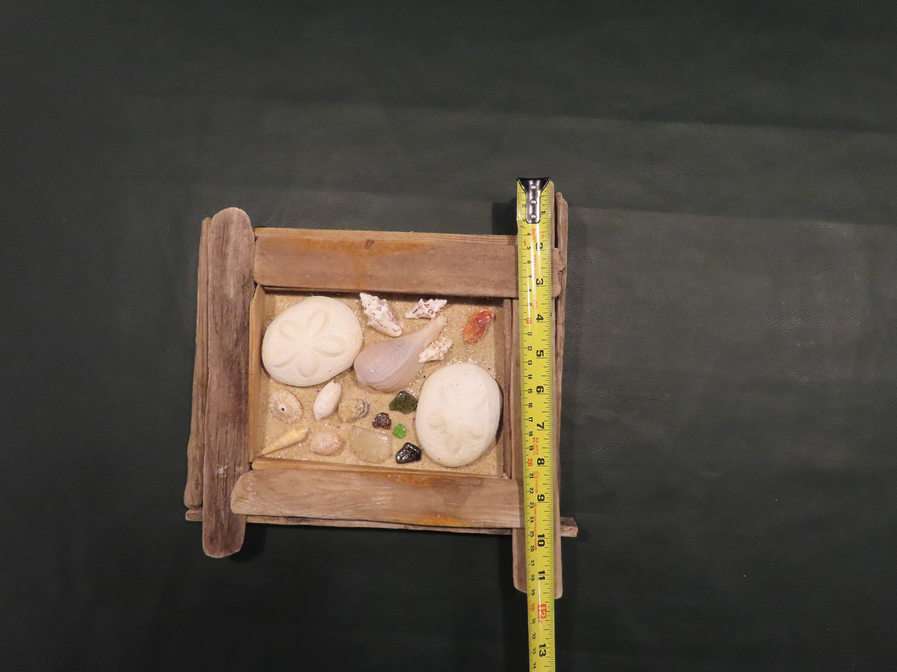 Bahamian Shell and Sea Glass Wall Art in Cape Cod Driftwood - Etsy