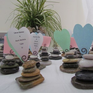 Wedding Place Card Holders Cape Cod Beach Stone Share Your Journey ( by ...