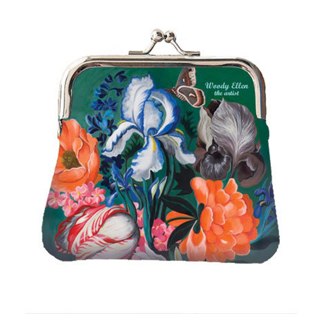 Flower Coin Purse, Retro Flower Print Purse, Forest, Purse Gift Lady ...