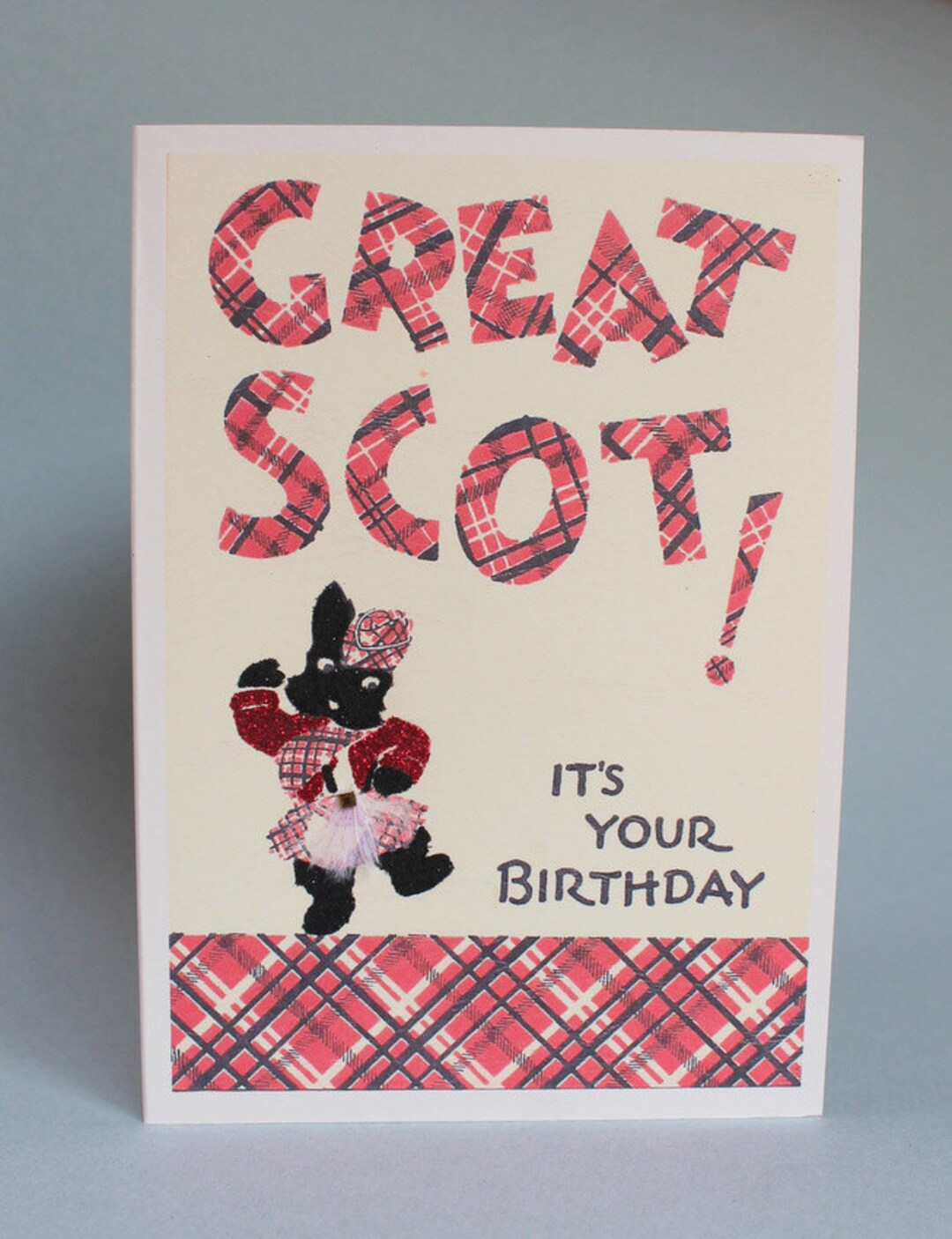 Great Scott - It's a Dancing Scottish Terrier on This Birthday Card - Etsy