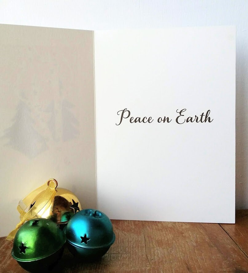 Winter Solstice Card With Rabbit in Forest - Etsy