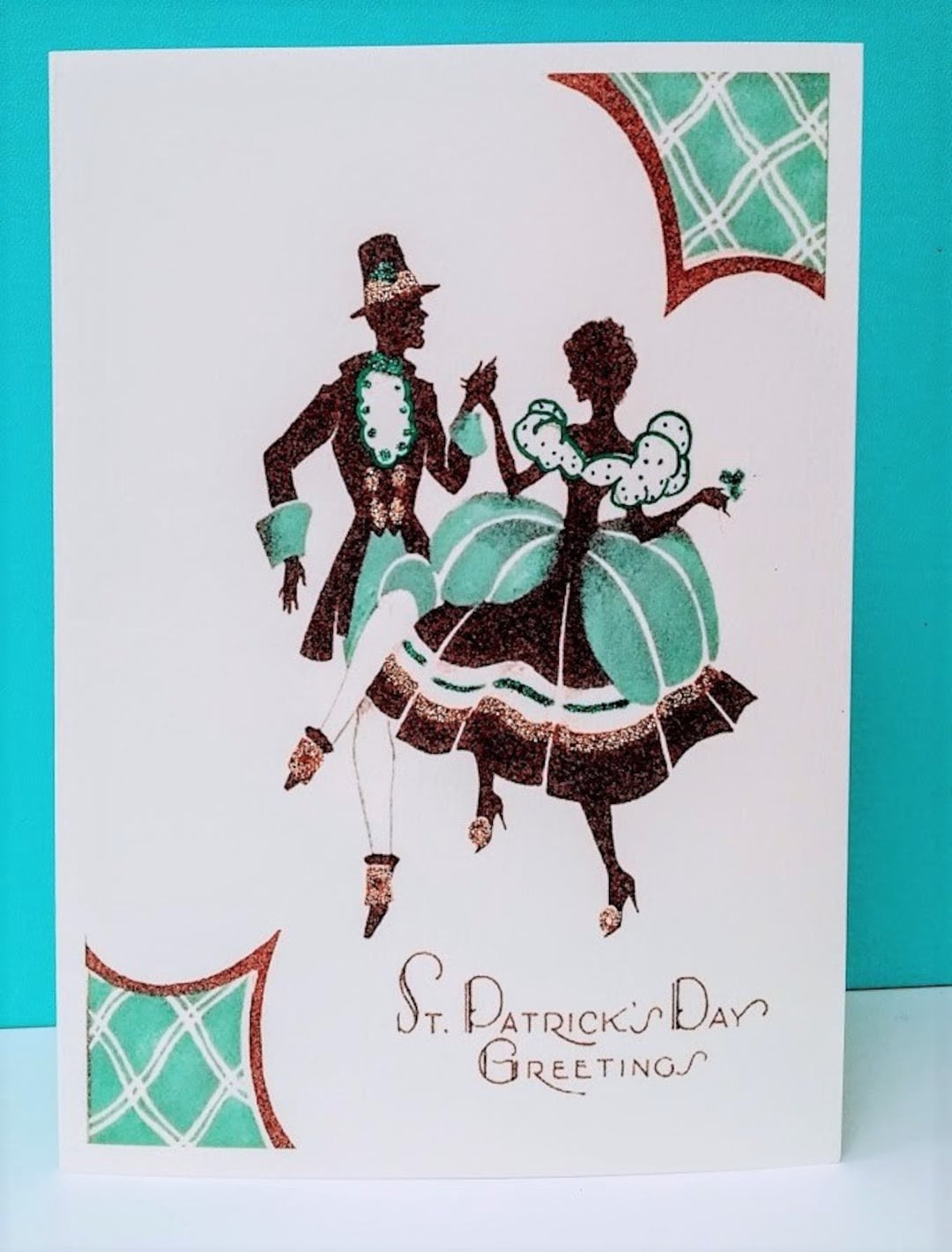 St Patricks Day Card With Traditional Irish Dancers - Etsy