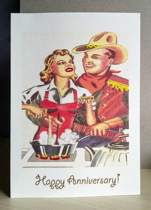 Western Theme Anniversary Card - Etsy