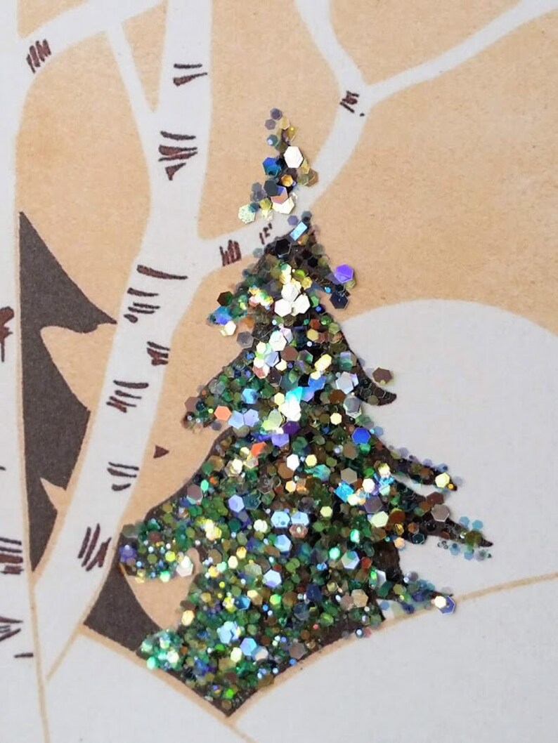 Winter Solstice Card With Rabbit in Forest - Etsy