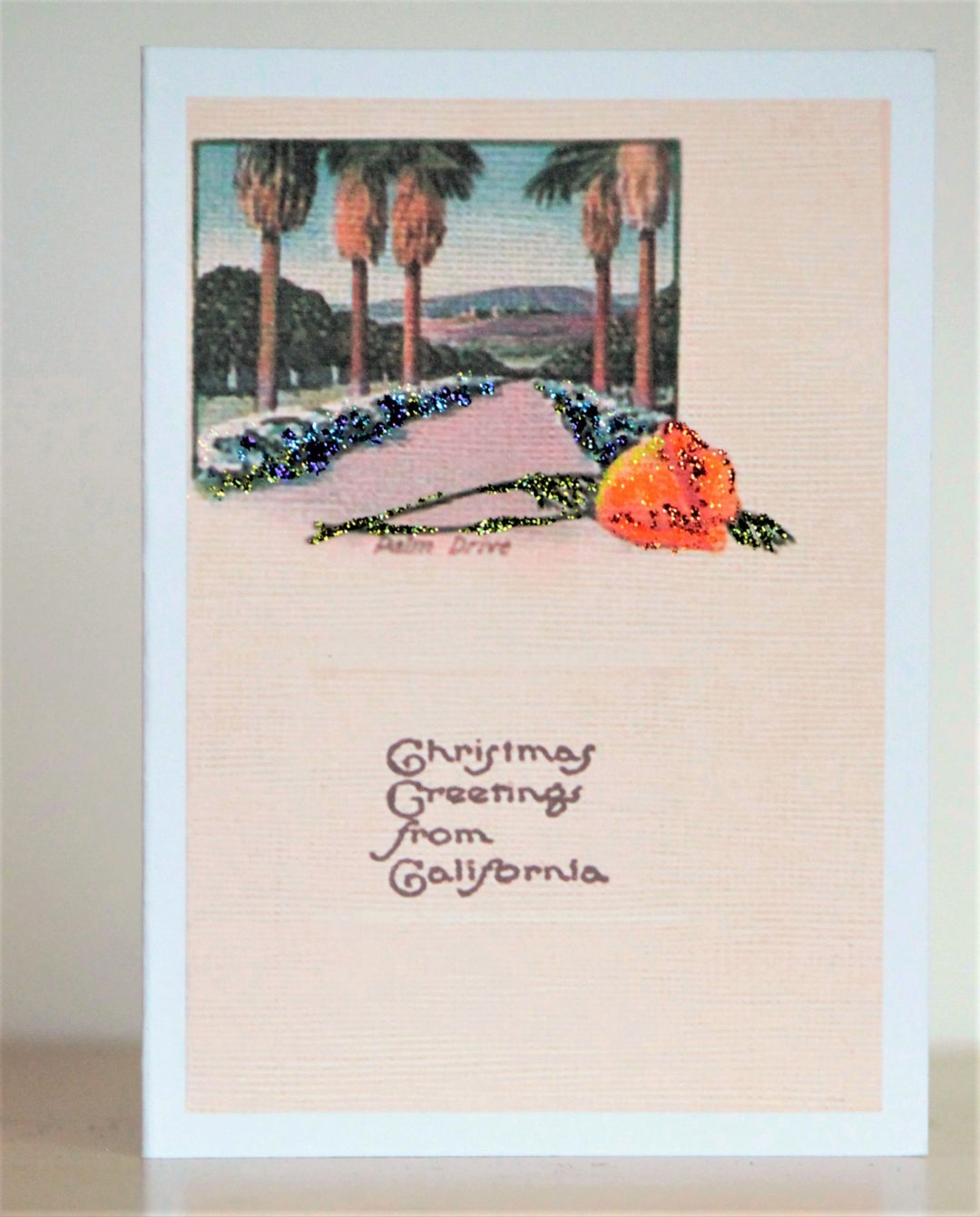 California Christmas Card - Etsy