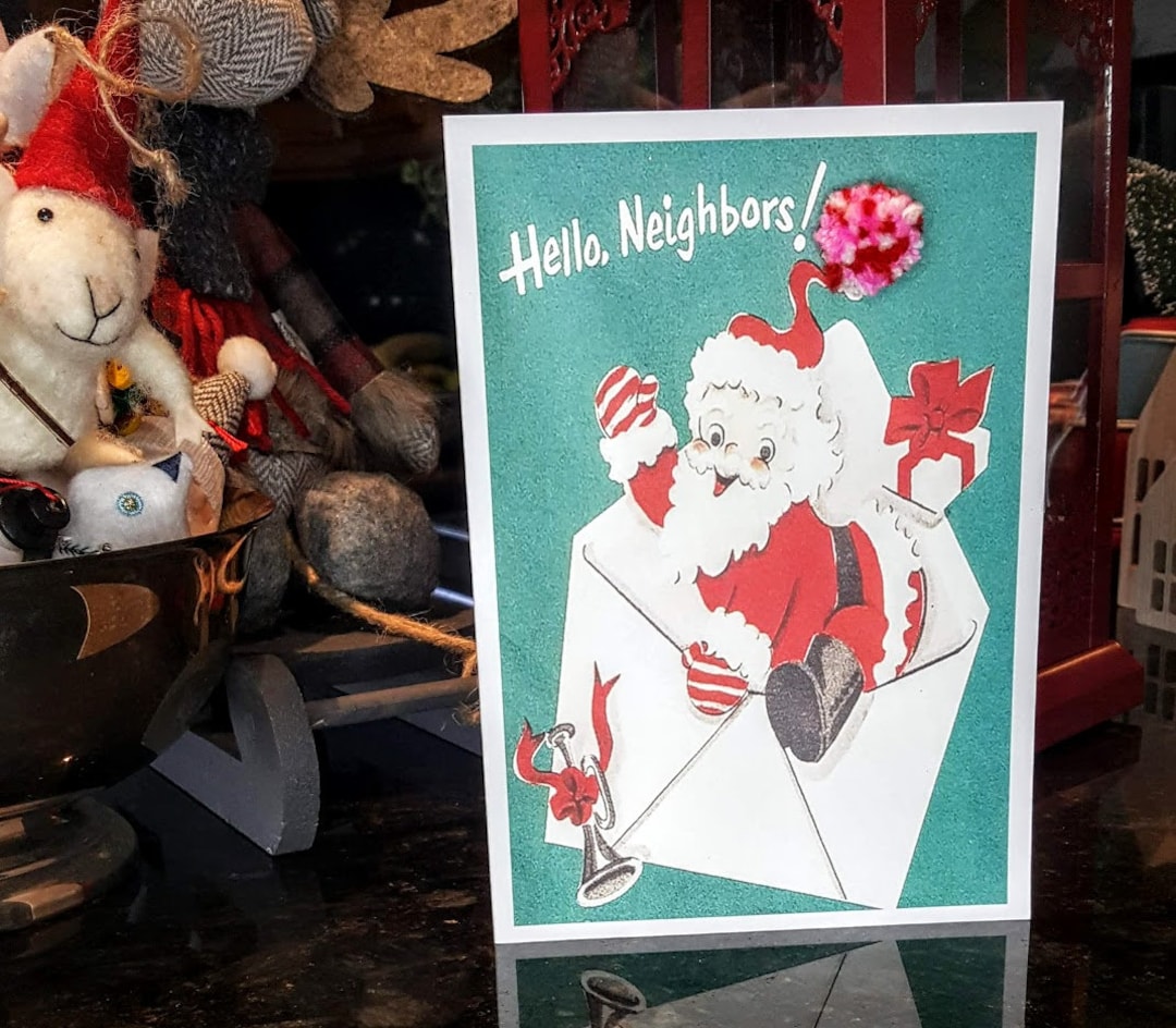 Neighbor Christmas Card - Etsy