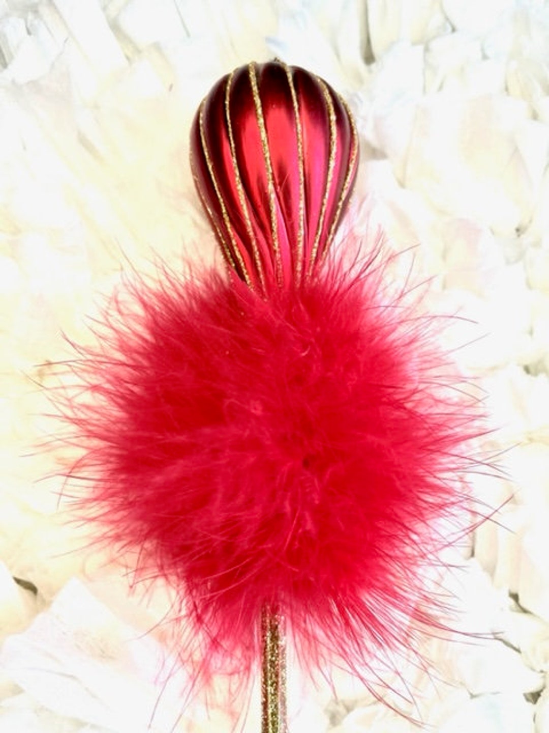 Magic Wand Red Bulb 15" Fairy Wand Sprinkles Gold Glitter, Halloween ...