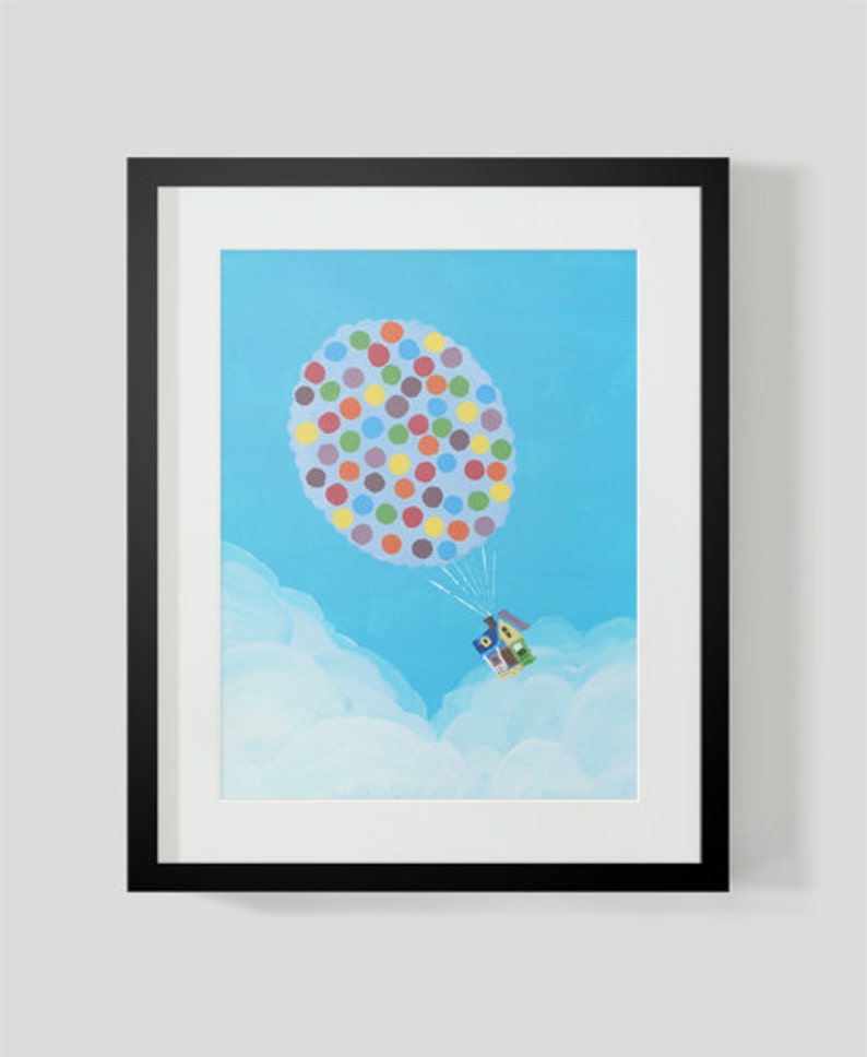 Disney Pixar's Up, Balloon House - Print - Etsy