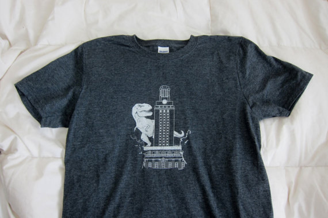 Ut-rex Hand Screen Printed T-shirt - Etsy
