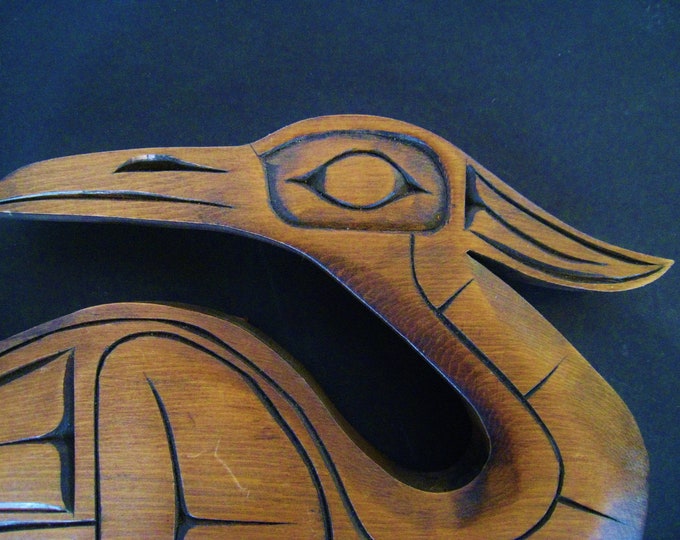 First Nations Musqueam Indian Carving by Eddie Campbell of Vancouver B ...