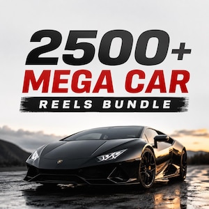2500+ Luxury Car Reels Bundle | Viral Automotive Content (digital ...