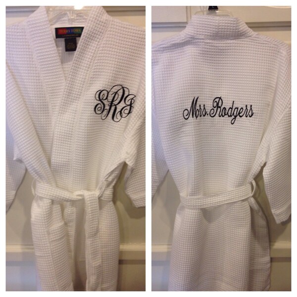 Monogrammed Spa Robe - Etsy