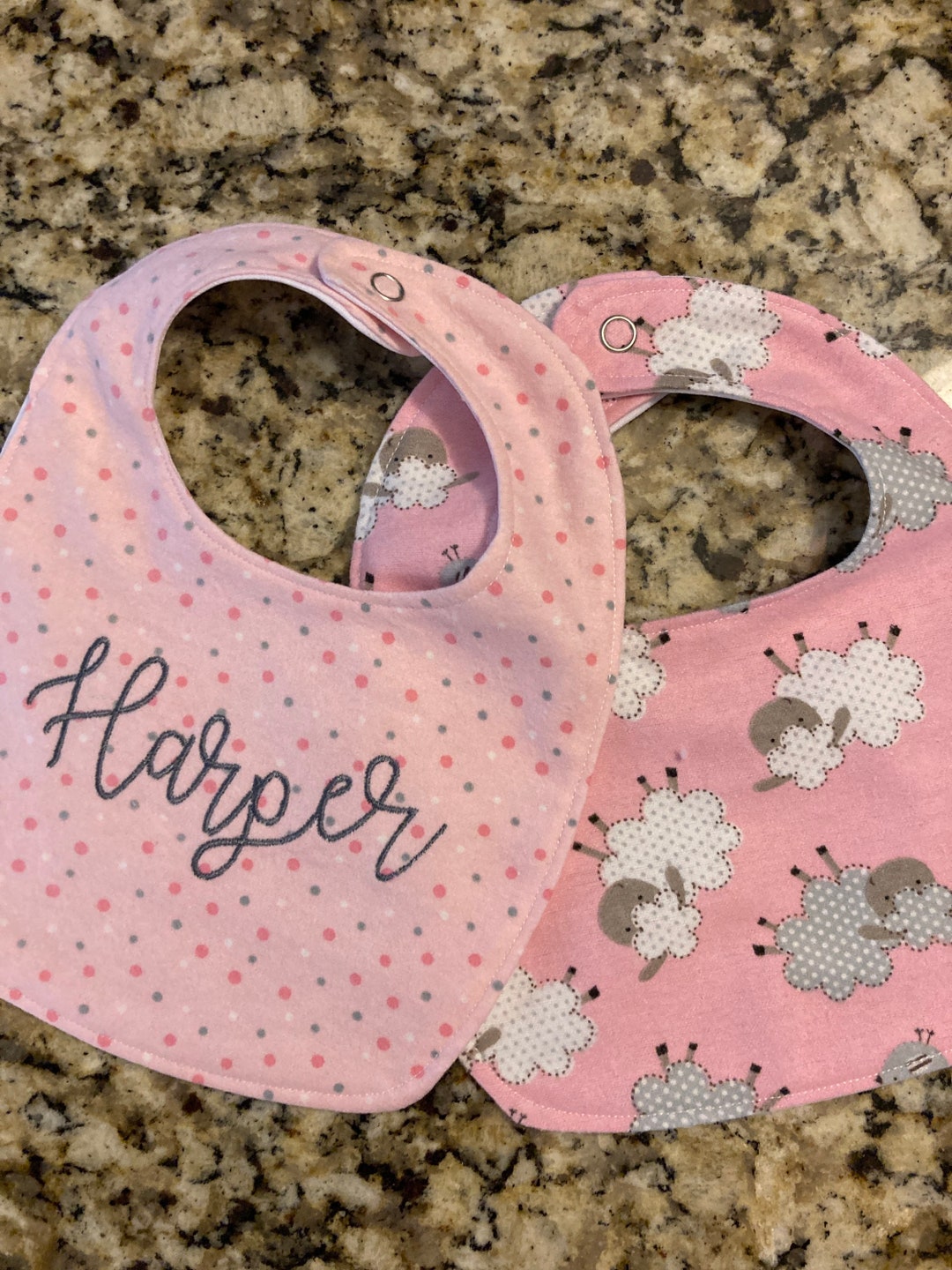 Personalized Monogrammed 2 Custom Bib for Baby - Etsy