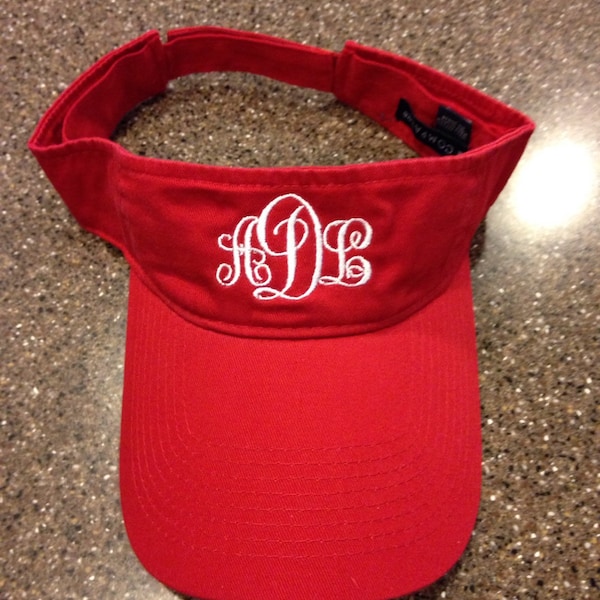 Monogrammed Visor - Etsy