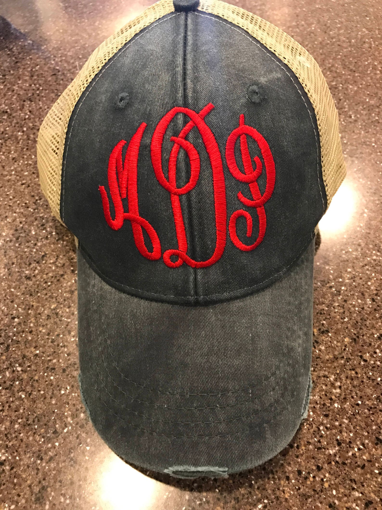 Monogrammed Trucker Hat Monogrammed Hat Monogram Hat Womens - Etsy Denmark