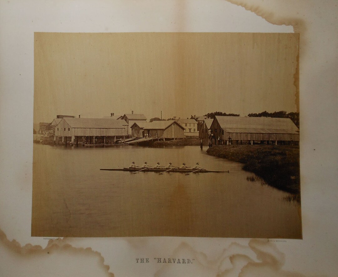 Vintage Sculling Harvard Team Photograph Ca.1860 - Etsy