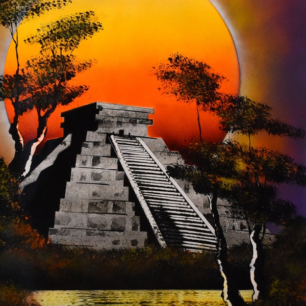 Pyramid Painting - Etsy