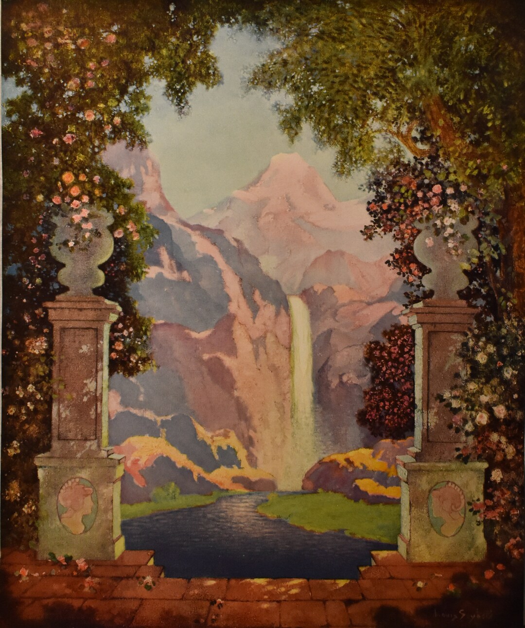 Vintage Pair Color Prints by Robert Atkinson Fox and Louis Seybold Ca ...